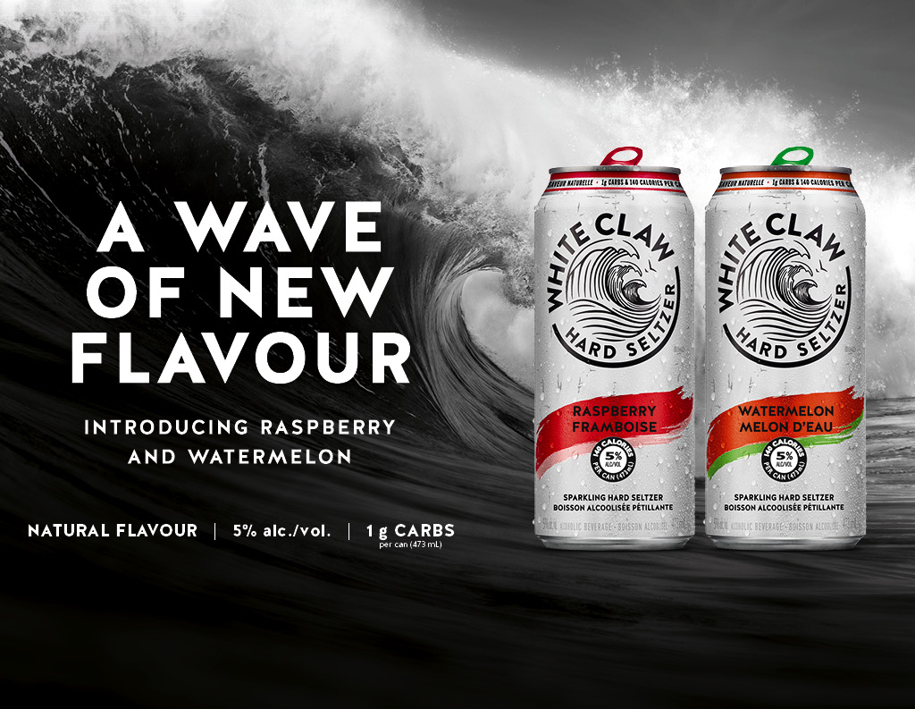 White Claw Hard Seltzer Black Cherry by Mark Anthony Cellars | Liquor ...